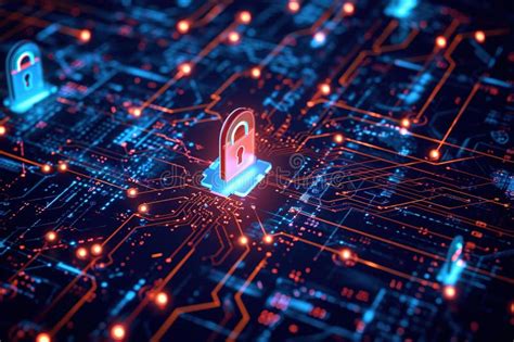 Recognizable Symbols Like Shields Padlocks Firewalls And Antivirus Symbols That Represent