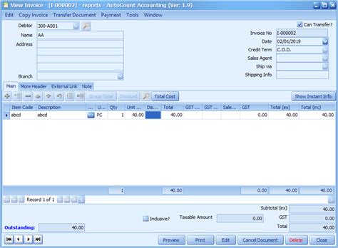 Troubleshooting Save Invoice Error The Value Of Column Itemcode In Table Utdstockcost Does