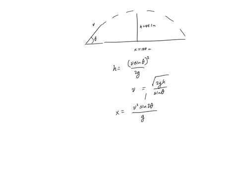 Solved A Projectile Is Launched On A Parabolic Trajectory Where It Reaches A Maximum Height Of