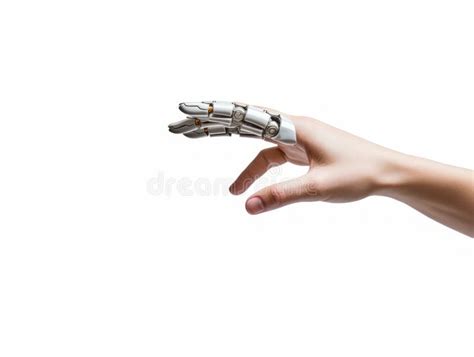 Human And Robot Hand Interaction Generative Ai Stock Illustration Illustration Of Artificial