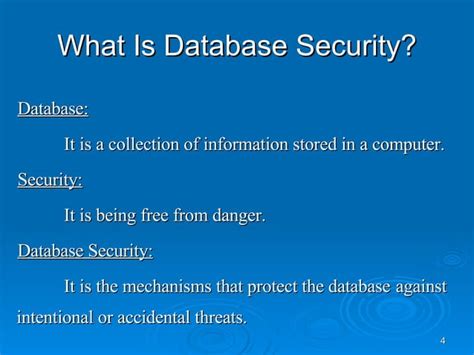 Database Security Ppt