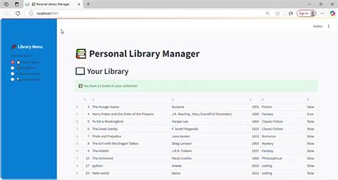 Python Streamlit Postgresql Database Booktracking Webapp Uv Dania Nizam