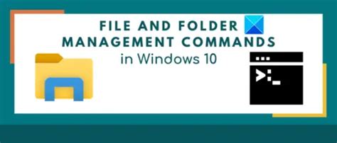 Manage Files And Folders Using Command Prompt In Windows 11