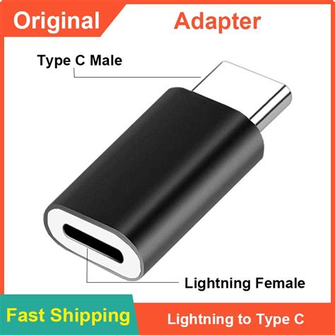 Ios Lightning Female Switch To Usb C Male Adapter Converter Shopee Philippines