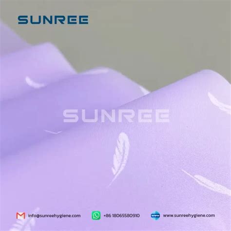 Color Micro Embossed Pe Pouch Film For Ladies Pads Sanitary Napkins