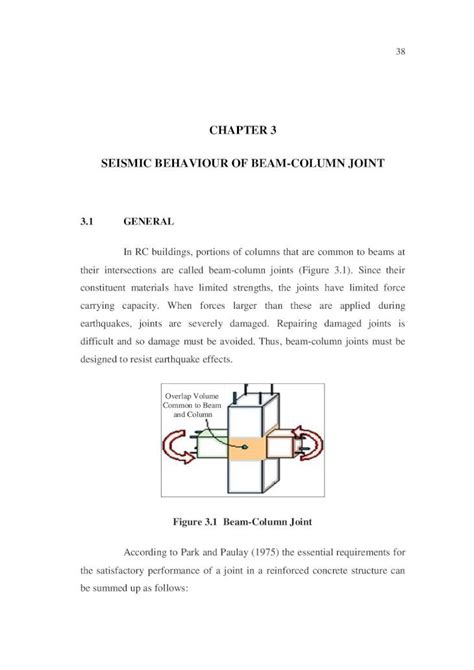 Pdf Chapter 3 Seismic Behaviour Of Beam Column Joint … Bitstream