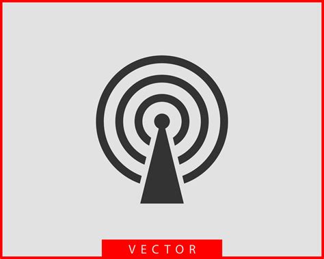 Free Wi Fi Icon Connection Zone Wifi Vector Symbol Radio Waves Signal 11713300 Vector Art At