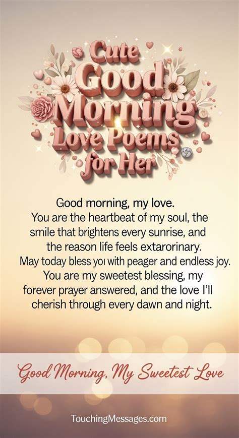 210 Deep Good Morning Poems For Her Romantic And Inspirational To Make