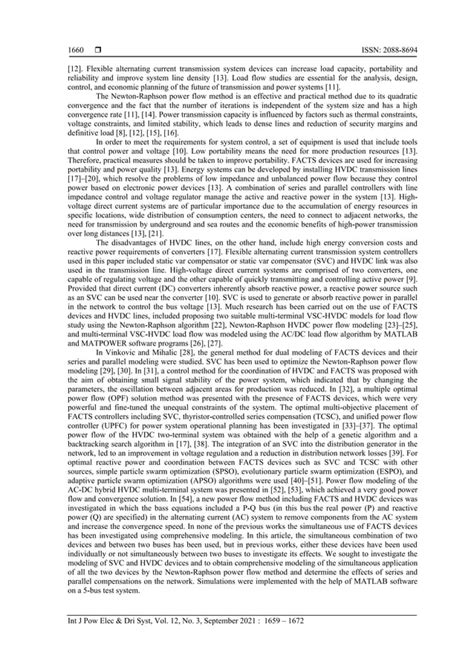 Modeling Of Static Var Compensator High Voltage Direct Current To