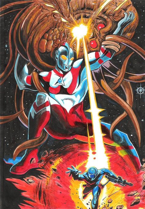 Ultraman Great Kaiju Art Sci Fi Art Horror Art