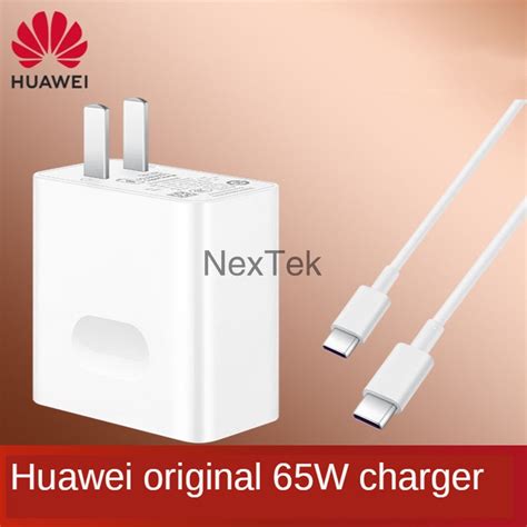 Original HUAWEI 65W Charger CP1 PD Standard USB C To C Super Charge P40 Pro Mate Xs Mate30 Pro