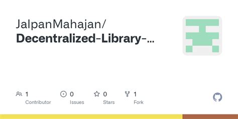 GitHub JalpanMahajan Decentralized Library Managment System