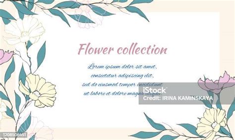 섬세 한 꽃과 봄 인사배너입니다 초대를위한 벡터 꽃 텍스트 프레임 3 월 8 일에 축하와 어머니의 날 배경 주제에 대한 스톡 벡터 아트 및 기타 이미지 Istock