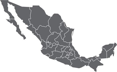 Map Of Mexico With States And Borders 67658136 Vector Art At Vecteezy