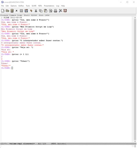 Development Environments Lisp Programming Setup · Franco Garcia