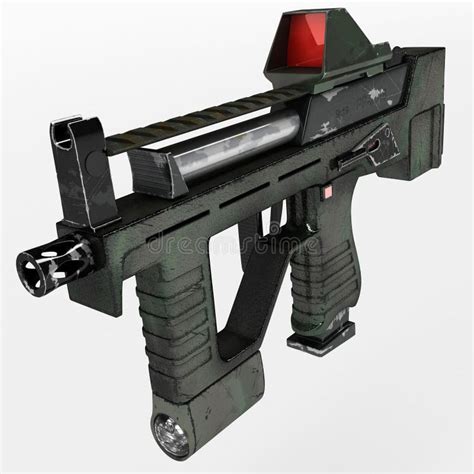 Arma Moderno De Las Armas Automáticas De Un Modelo Nuevo Concepto De