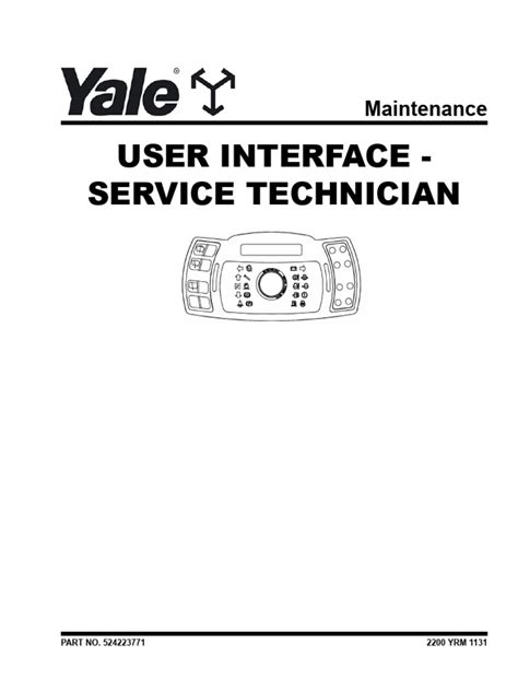 User Interface Service Technician Maintenance Pdf Menu