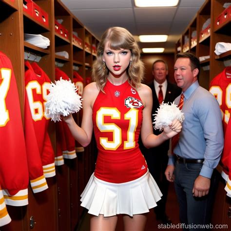 real photo from taylor swift in a kansas city chiefs cheerleader costume подсказок Stable