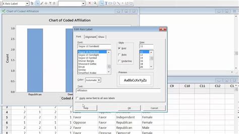 Creating A Bar Chart In Minitab Youtube