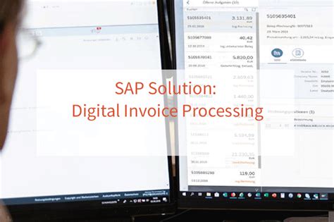 SAP Solution Digital Invoice Processing Hannover Stuttgart
