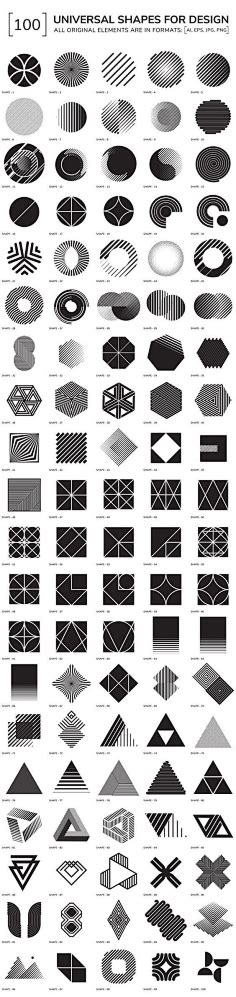 图形 花瓣网 陪你做生活的设计师 超全的几何图形参考设计