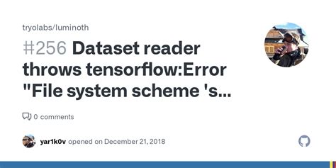 dataset reader throws tensorflow error file system scheme s3 not