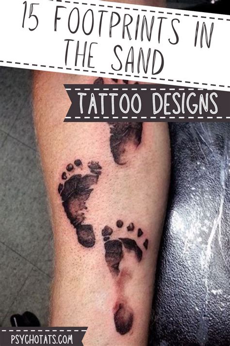 Footsteps In The Sand Tattoo
