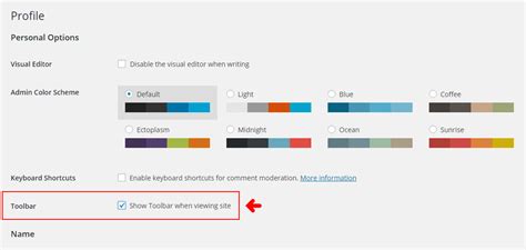 How To Remove The Wordpress Admin Toolbar Daddy Design