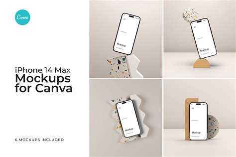 Iphone 14 Max Mockups For Canva An Iphone Mockup By Andrewpixel
