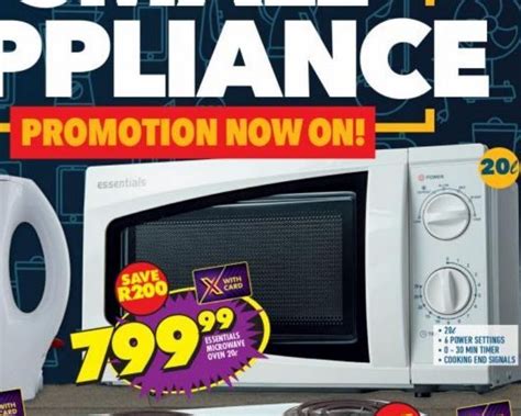 Essentials Microwave Oven Offer At Shoprite
