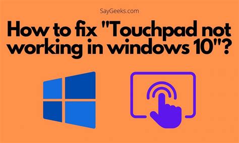 How To Fix Touchpad Not Working On Windows At Cynthia Wiley Blog