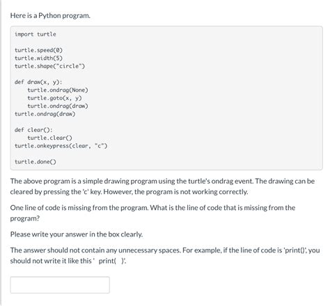 Solved Here Is A Python Program Import Turtle Turtle