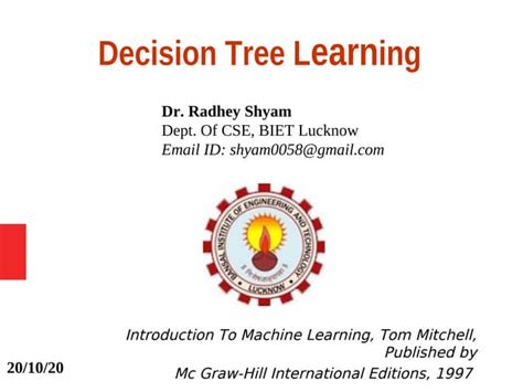 Decision Tree Learning Ppt