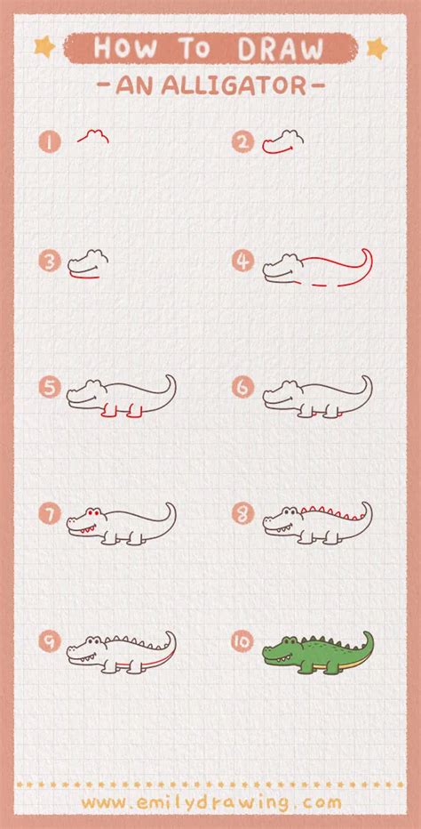 How To Draw A Alligator Learn To Draw A Crocodile