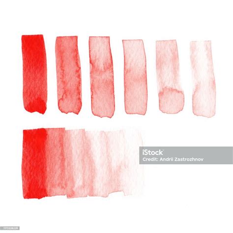 빨간색 수채화 브러시 스트로크 흰색 배경에 그라데이션 텍스트의 공백 복사 0명에 대한 스톡 사진 및 기타 이미지 0명 거친 그런지 이미지 기법 Istock
