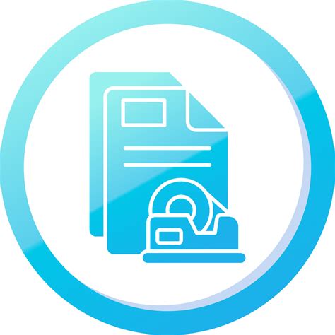 Tape Solid Blue Gradient Icon 37086136 Vector Art At Vecteezy