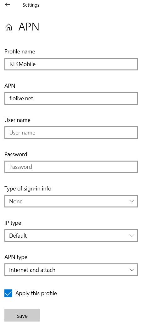 Carlson Rt5 Rtk5 Tablet Sim Setup Rtk Mobile
