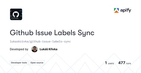 Github Issue Labels Sync · Apify