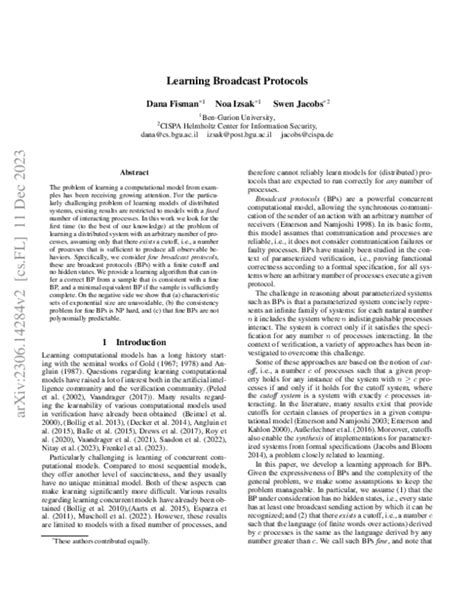 Pdf Learning Broadcast Protocols