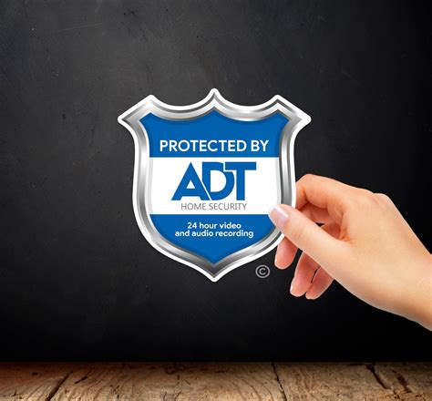 ADT Security Sticker 2 Pack Security Sign Decal Security Etsy