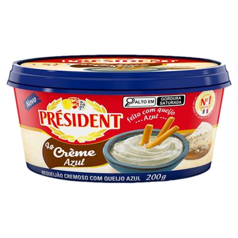 Superpão Requeijao La Creme President 200g Gorgonzola
