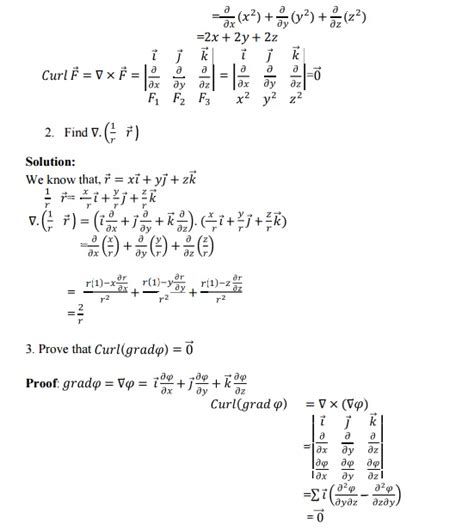 Vector Calculus