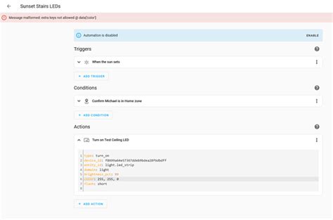 Gledopto Led Controller Color Automation Configuration Home