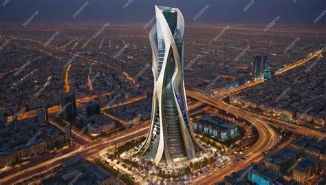Premium Photo Twisted Tower Riyadh Saudi Arabia
