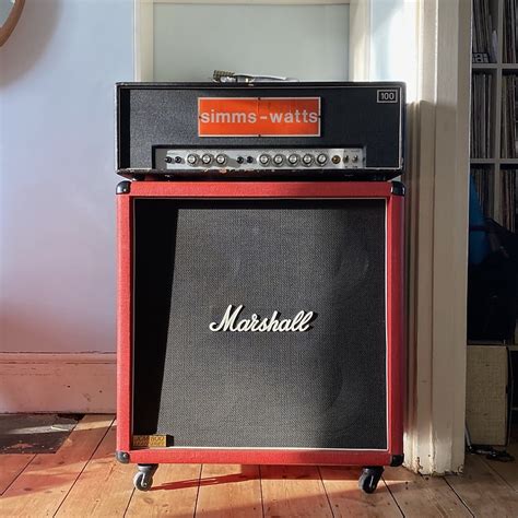 Custom Red Marshall Jcm800 1960b 4x12 Cabinet 1984 Reverb Canada
