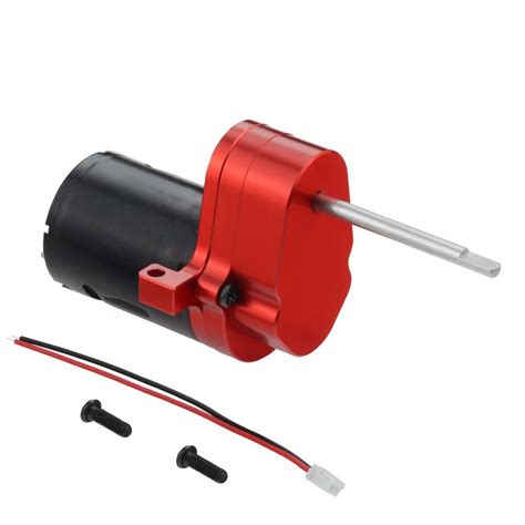 Wpl D12 เกียร์เกียร์โลหะพร้อมมอเตอร์แปรง 370 องศาสําหรับ Wpl D12 1 10 Off Road Vehicle Rc Truck