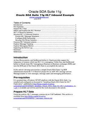 Fillable Online Oracle SOA Suite 11g Oracle Business Intelligence