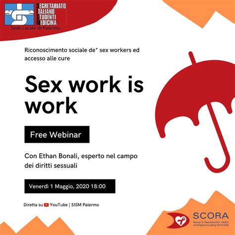 Webinar Sex Work Is Work SISM Sede Locale Di Palermo APS