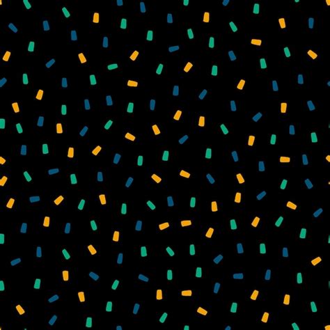 Chispitas De Colores De Patrones Sin Fisuras Con Fondo Negro Vector