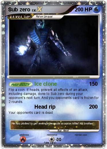 Pokémon Sub Zero 314 314 Ice Clone My Pokemon Card